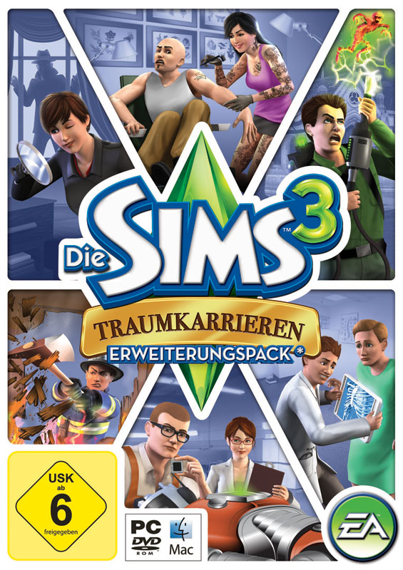 The Sims 3 Ambitions – German cover (high-quality) - BeyondSims